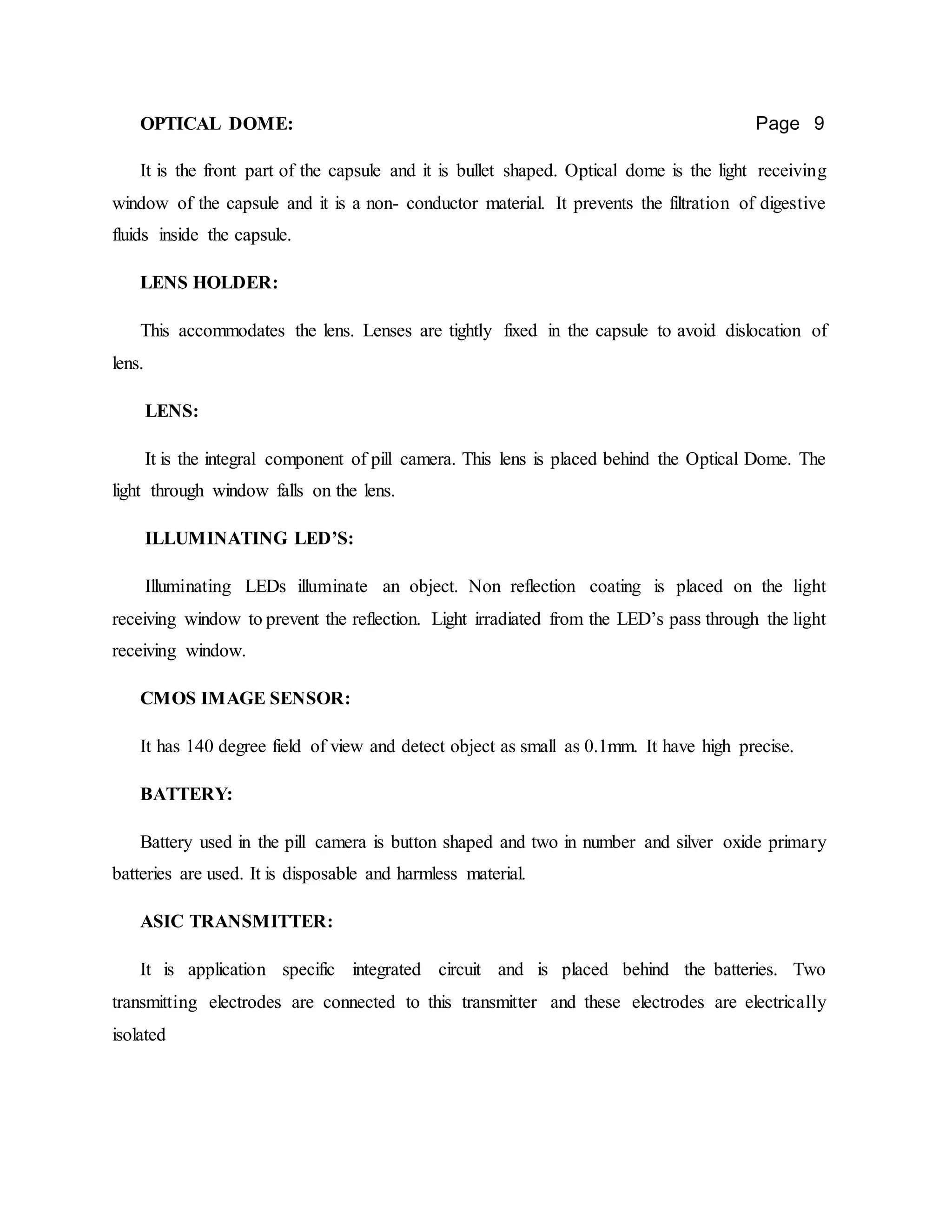 Pill camera documentation | DOCX