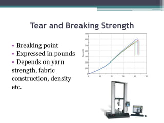 Pilling - tear strength - abration tests | PPTX