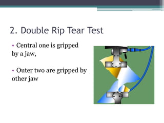 Pilling - tear strength - abration tests | PPT