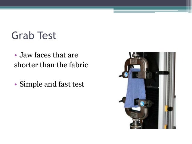 Pilling - tear strength - abration tests