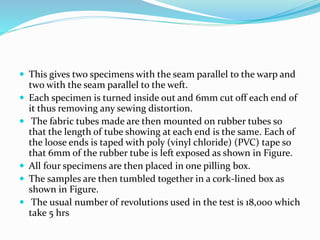 Pilling on fabric surfaces | PPT