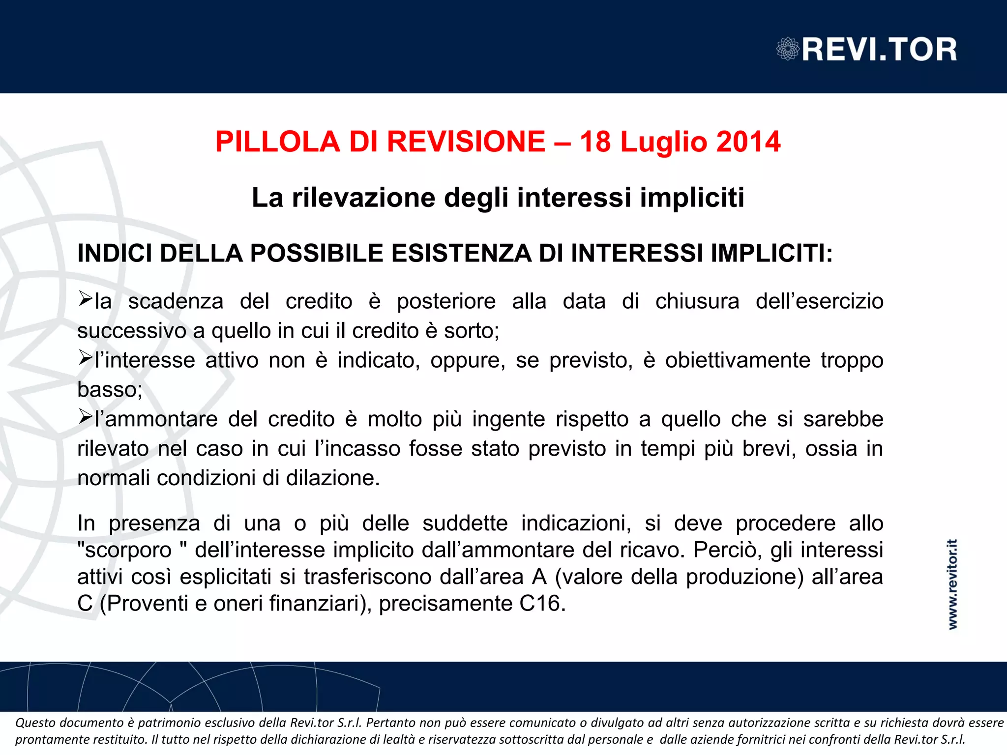 LA RILEVAZIONE DEGLI INTERESSI IMPLICITI | PPT