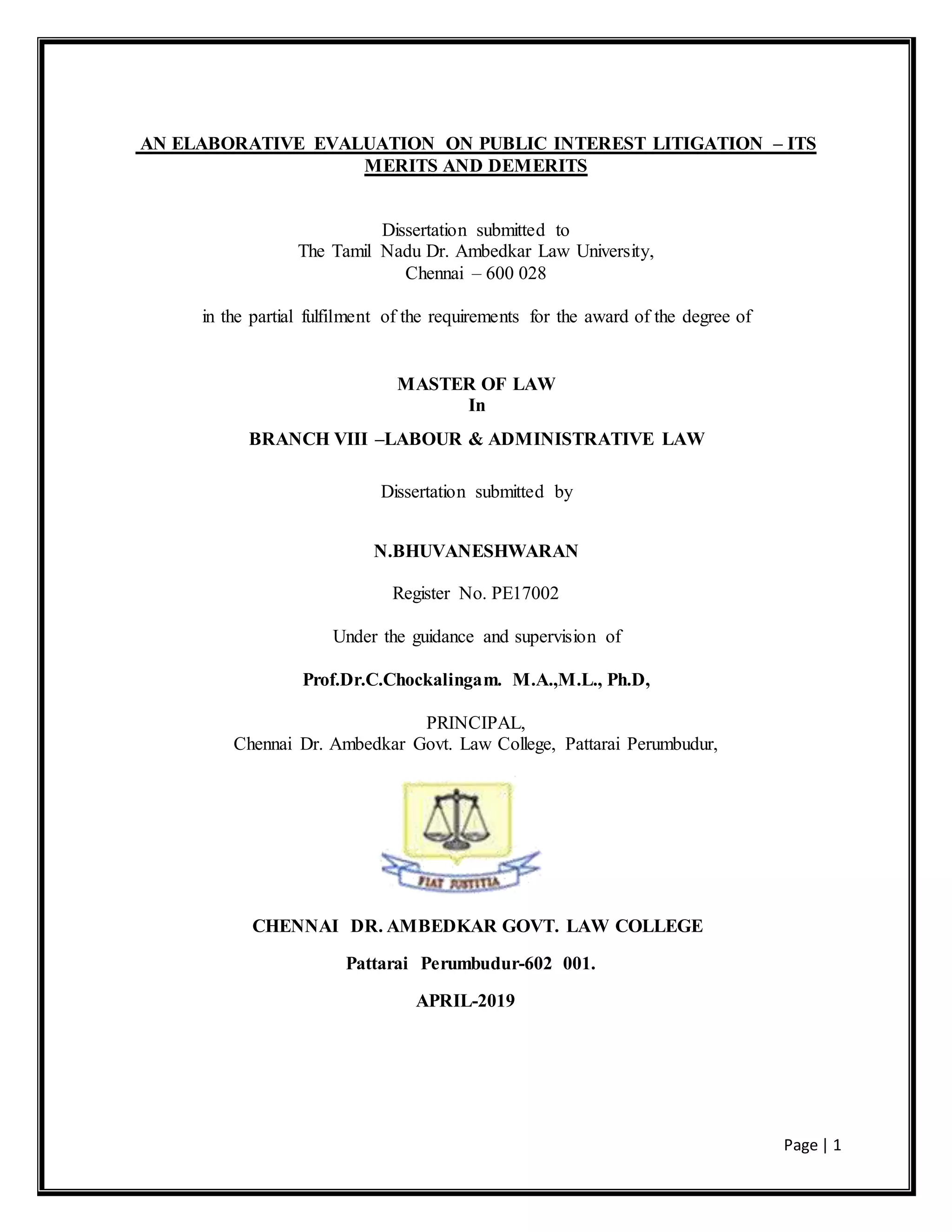 Pil ml desertation corrected final draft | PDF