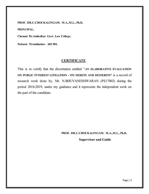 Pil ml desertation corrected final draft | PDF