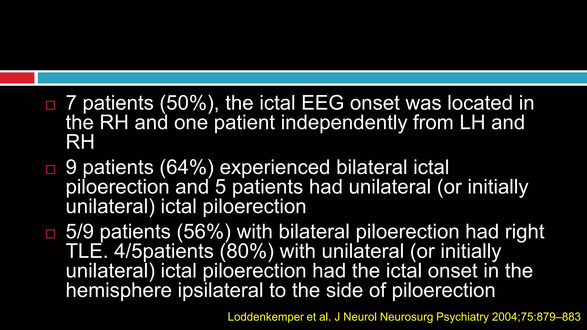 Piloerection in epilepsy | PPTX