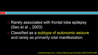 Piloerection in epilepsy | PPTX