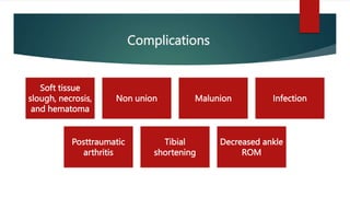 Diagnosis and Management of Tibial Plafond / Pilon Fracture.pptx