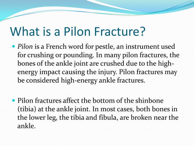 Pilon Fractures | PPTX | Death, Injury, or Military Conflict ...