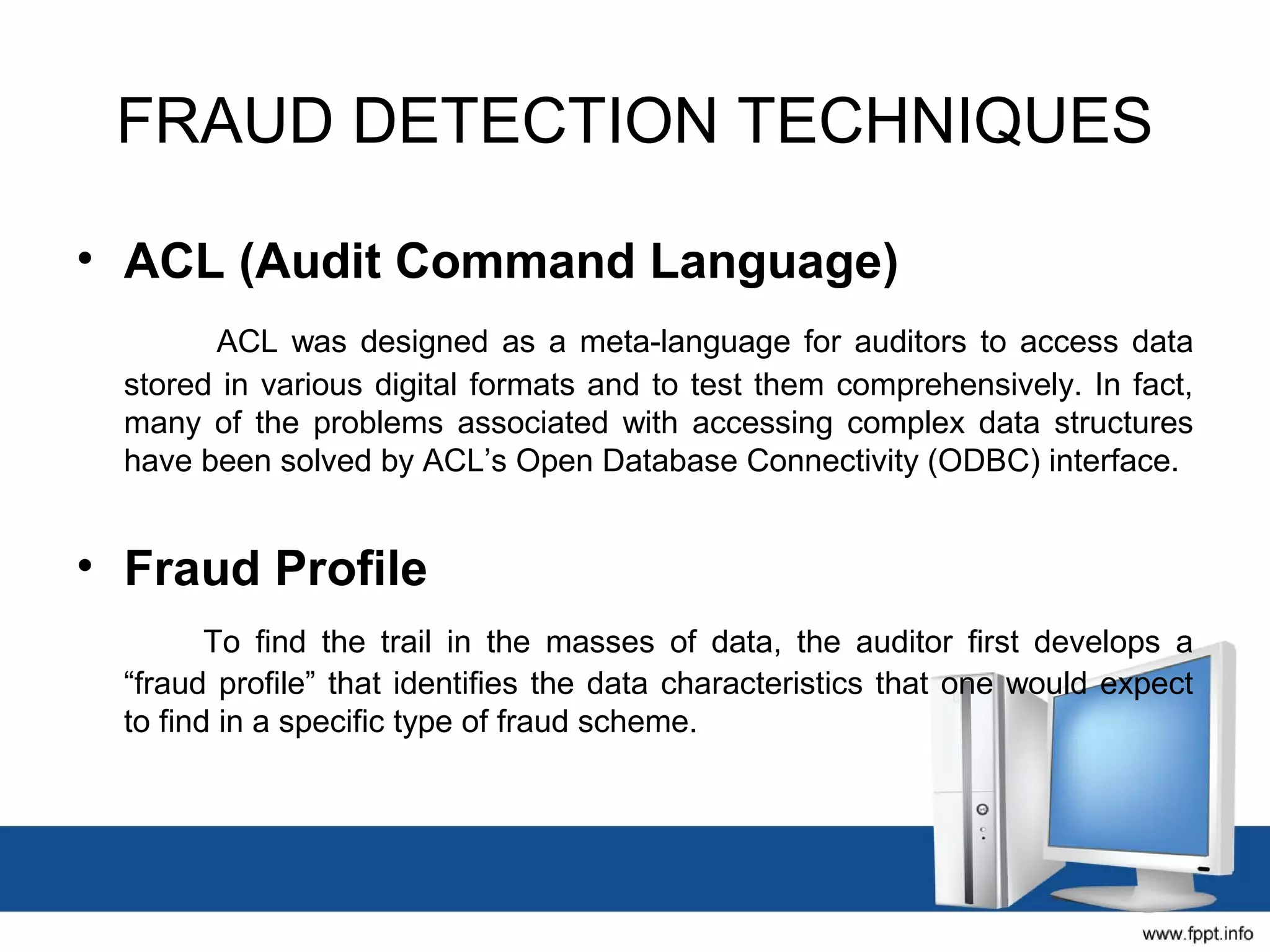 Fraud Detection Techniques | PPT