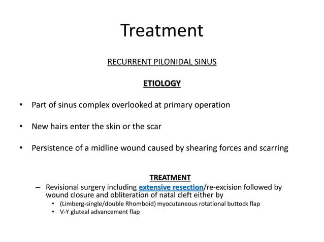 Pilonidal Disease | PPTX | Skin and Dermatology | Diseases and Conditions