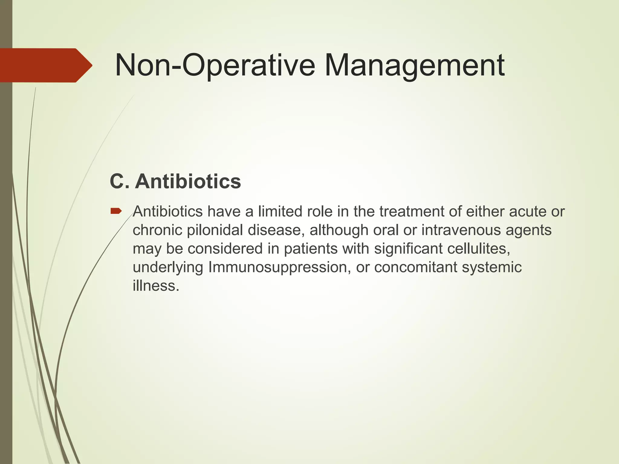 Pilonidal Disease Management Approach | PPTX