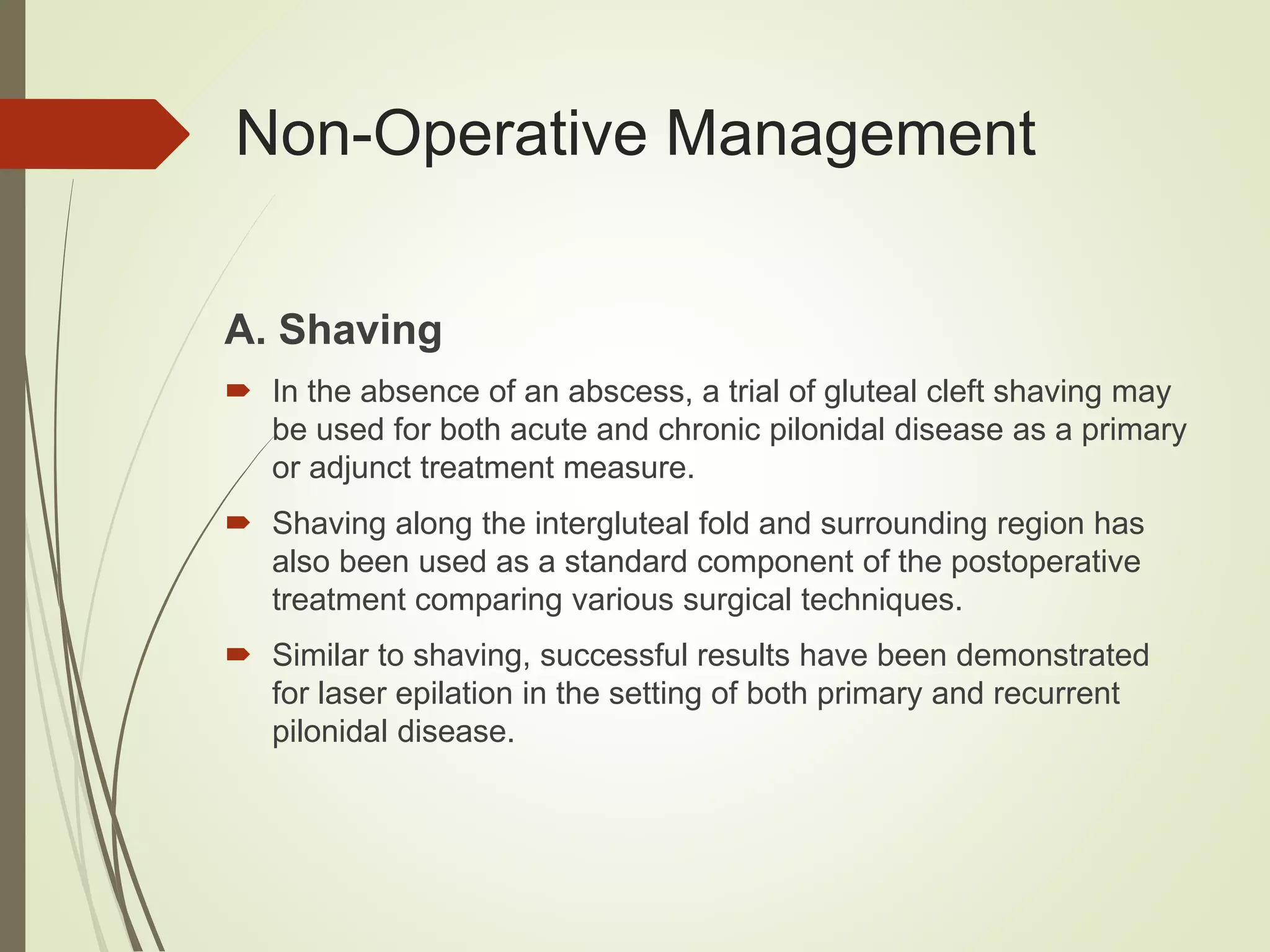 Pilonidal Disease Management Approach | PPTX