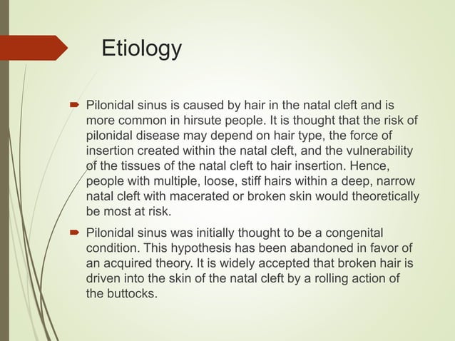 Pilonidal Disease Management Approach | PPTX | Ear, Nose and Throat ...