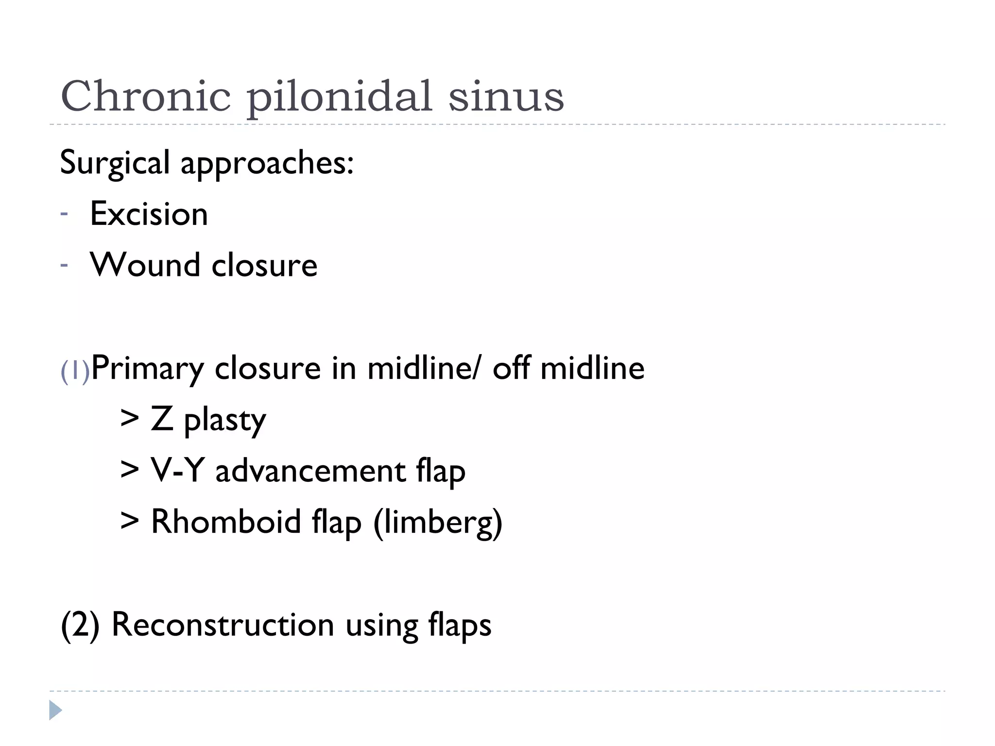 Pilonidal sinus | PPT