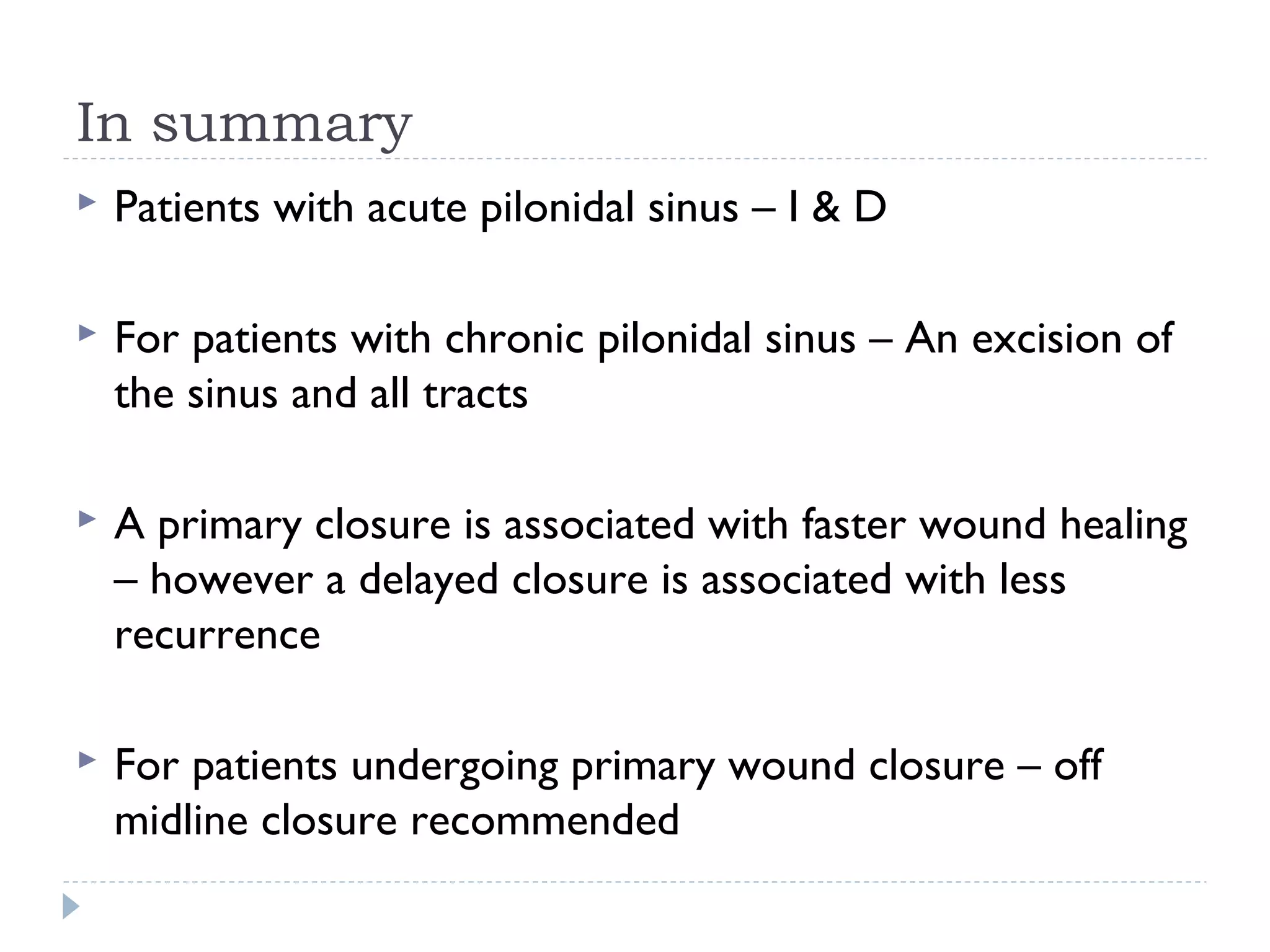 Pilonidal sinus | PPT
