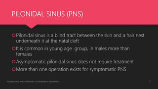 Pilonidal Sinus: Which Operation? | PPTX