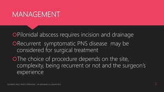 Pilonidal Sinus: Which Operation? | PPTX