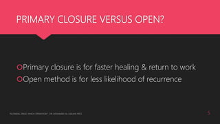 Pilonidal Sinus: Which Operation? | PPTX