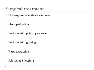 Pilonidal Sinus Definition types history examination treatment | PPT