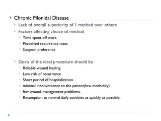 Pilonidal Sinus Definition types history examination treatment | PPT