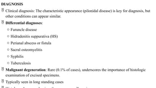 PILONIDAL SINUS ETIOLOGY DIAGNOSIS TREATMENT .pptx