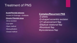 Pilonidal sinus diagnosis and management (colorectal surgery) | PPTX