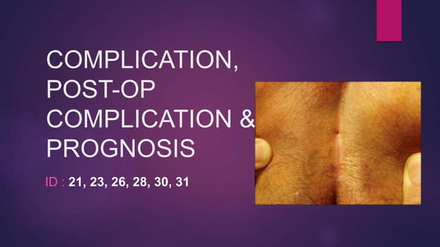 Pilonidal sinus diagnosis and management (colorectal surgery) | PPTX