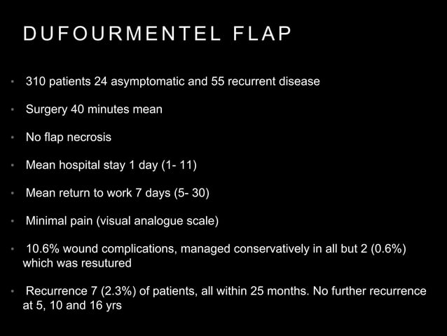 Pilonidal sinus defect closure, reconstruction methods | PPT