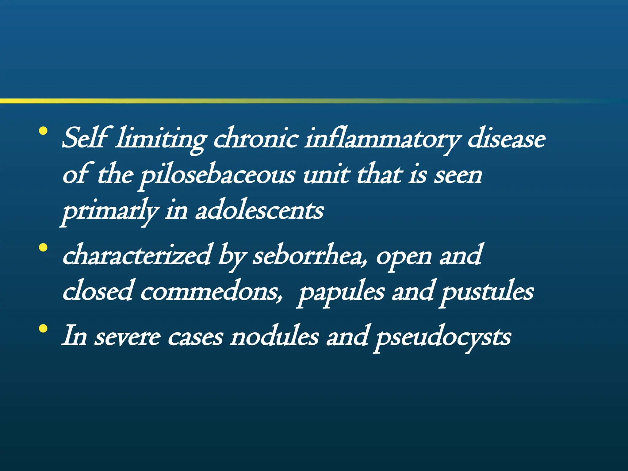 Pilosebaceous Disorders including Acne vulgaris | PPTX