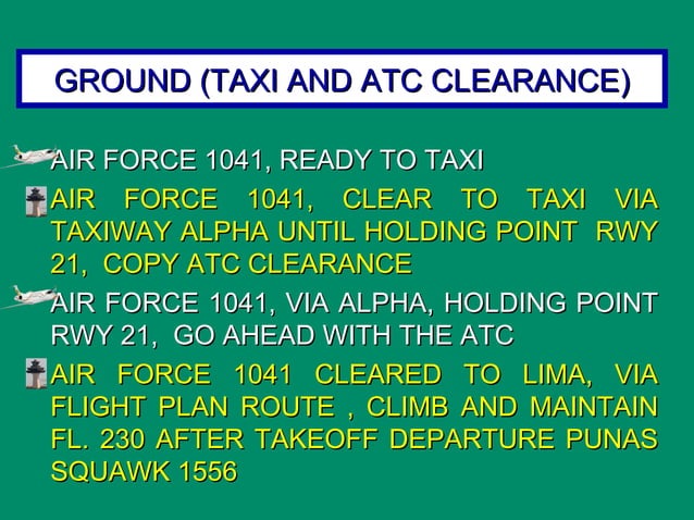 Pilot Atc Communications Ppt