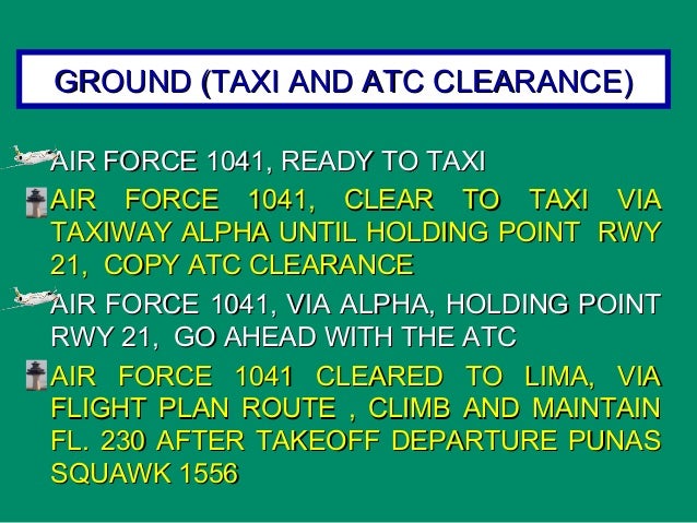 Pilot atc communications