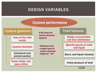 Pilot plant testing for hydrocyclone design | PPTX