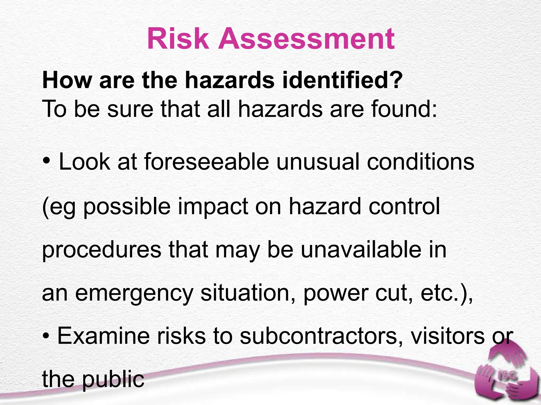 pilot-Risk_Assessment_at_Workplace.ppt | Medical Tests | Medical Health