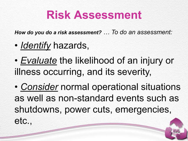 pilot-Risk_Assessment_at_Workplace.ppt | Medical Tests | Medical Health