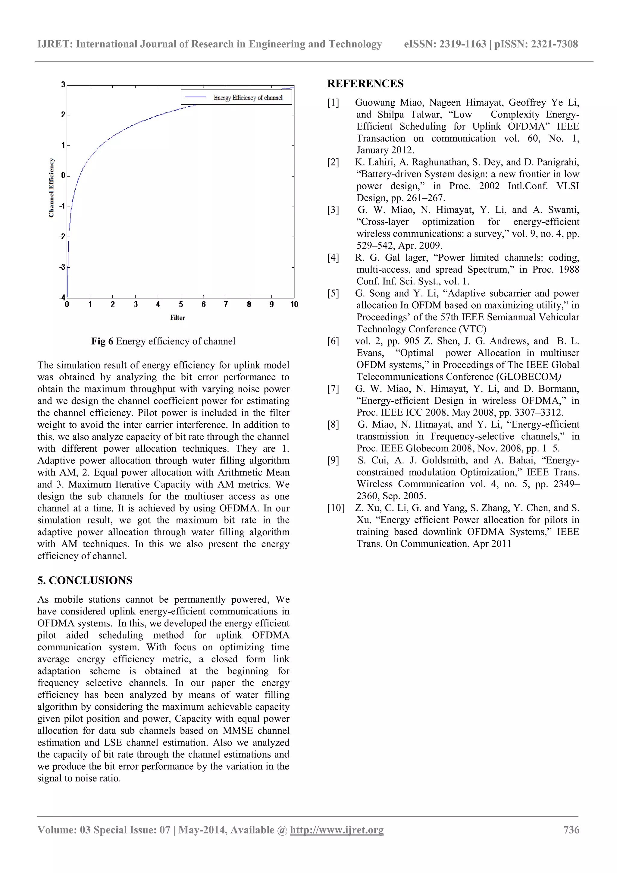 Pilot aided scheduling for uplink ofdma | PDF