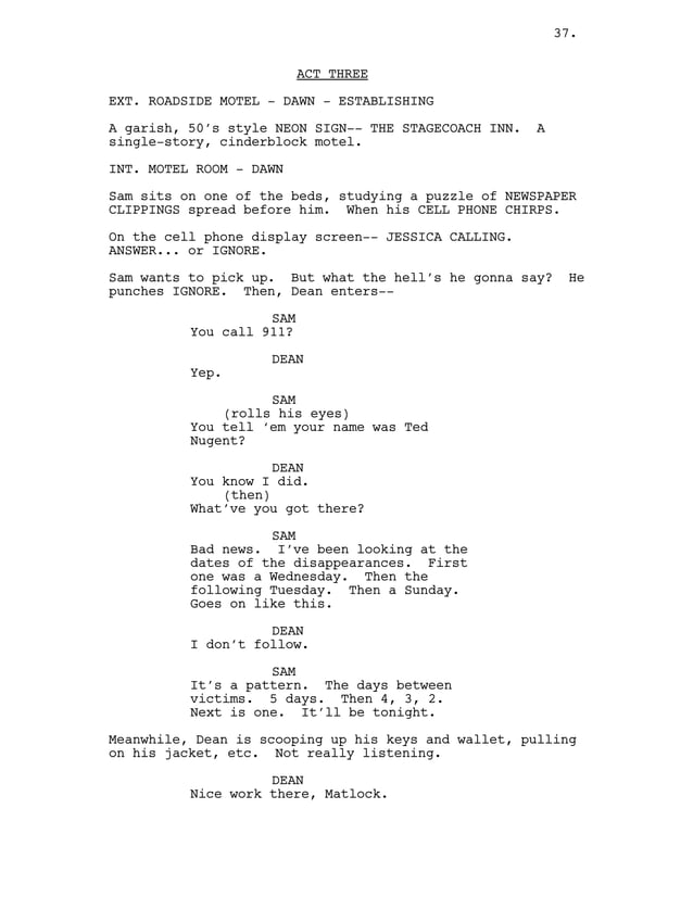 Pilot Script (Final Network Draft)