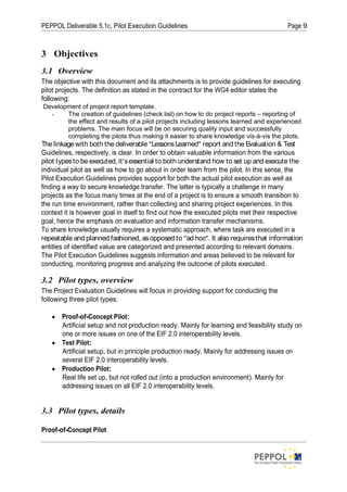 PEPPOL Pilot Execution Guidelines | PDF