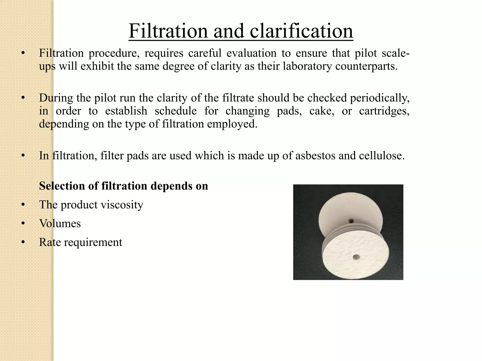 Pilot plant Techniques and Product consideration for liquid dosage ...