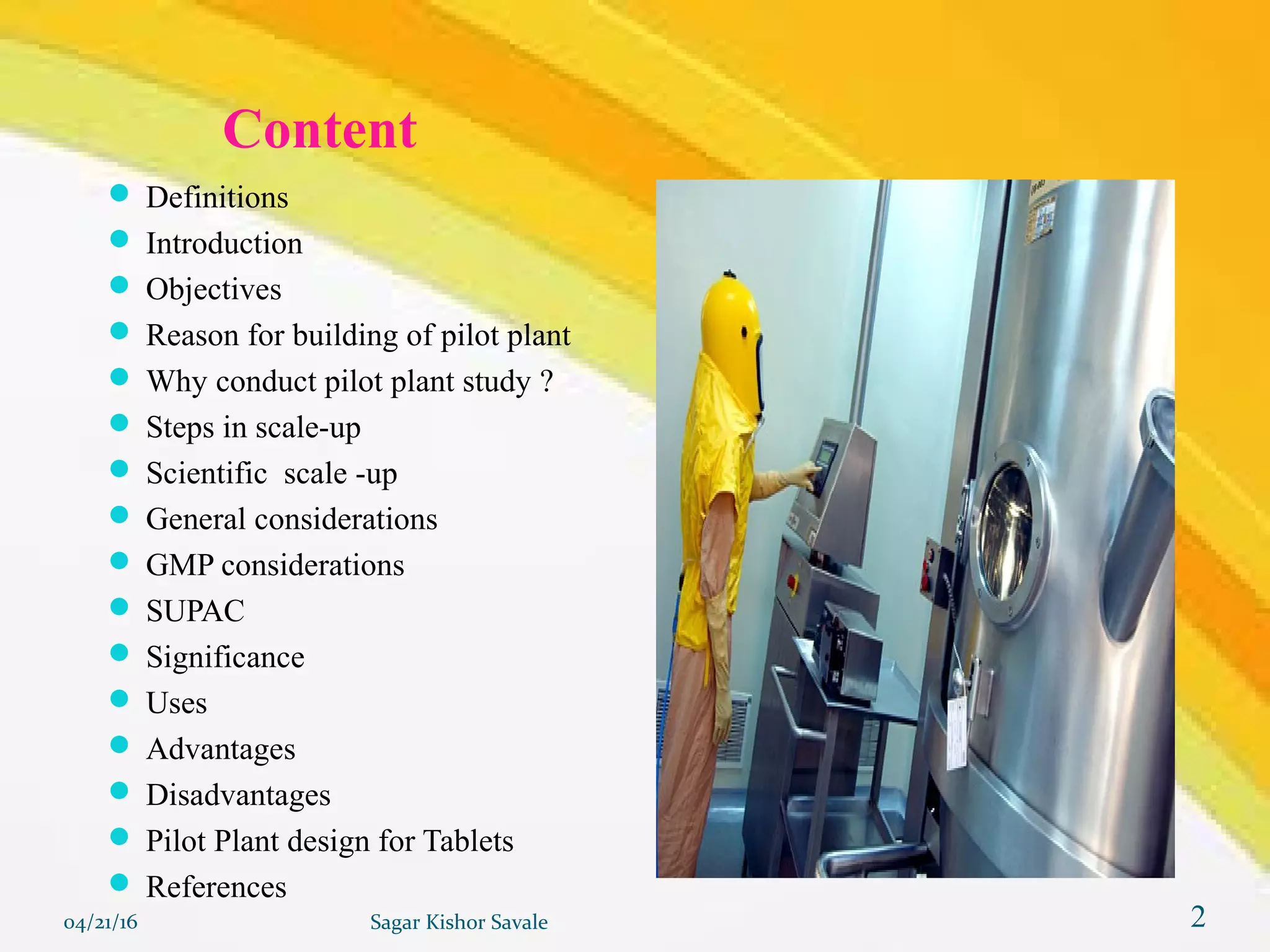 Pilot plant | PPT