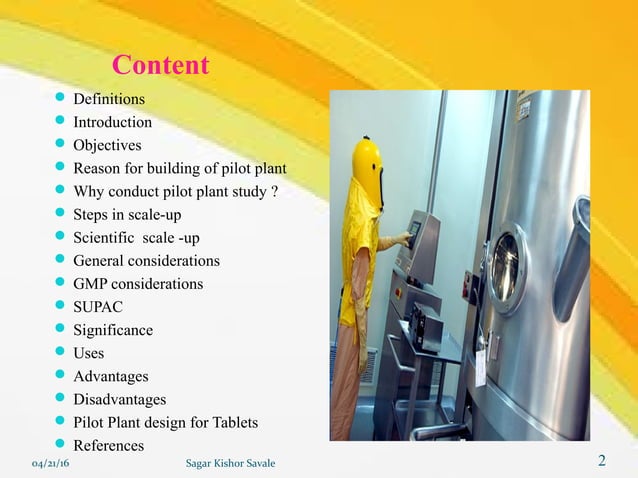 Pilot plant | PPT