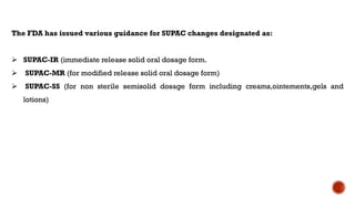 SUPAC Guidelines for Pilot plant Scale up | PDF