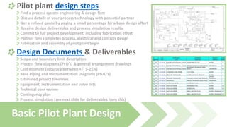 Pilot plant design | PPTX