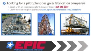 Pilot plant design | PPTX