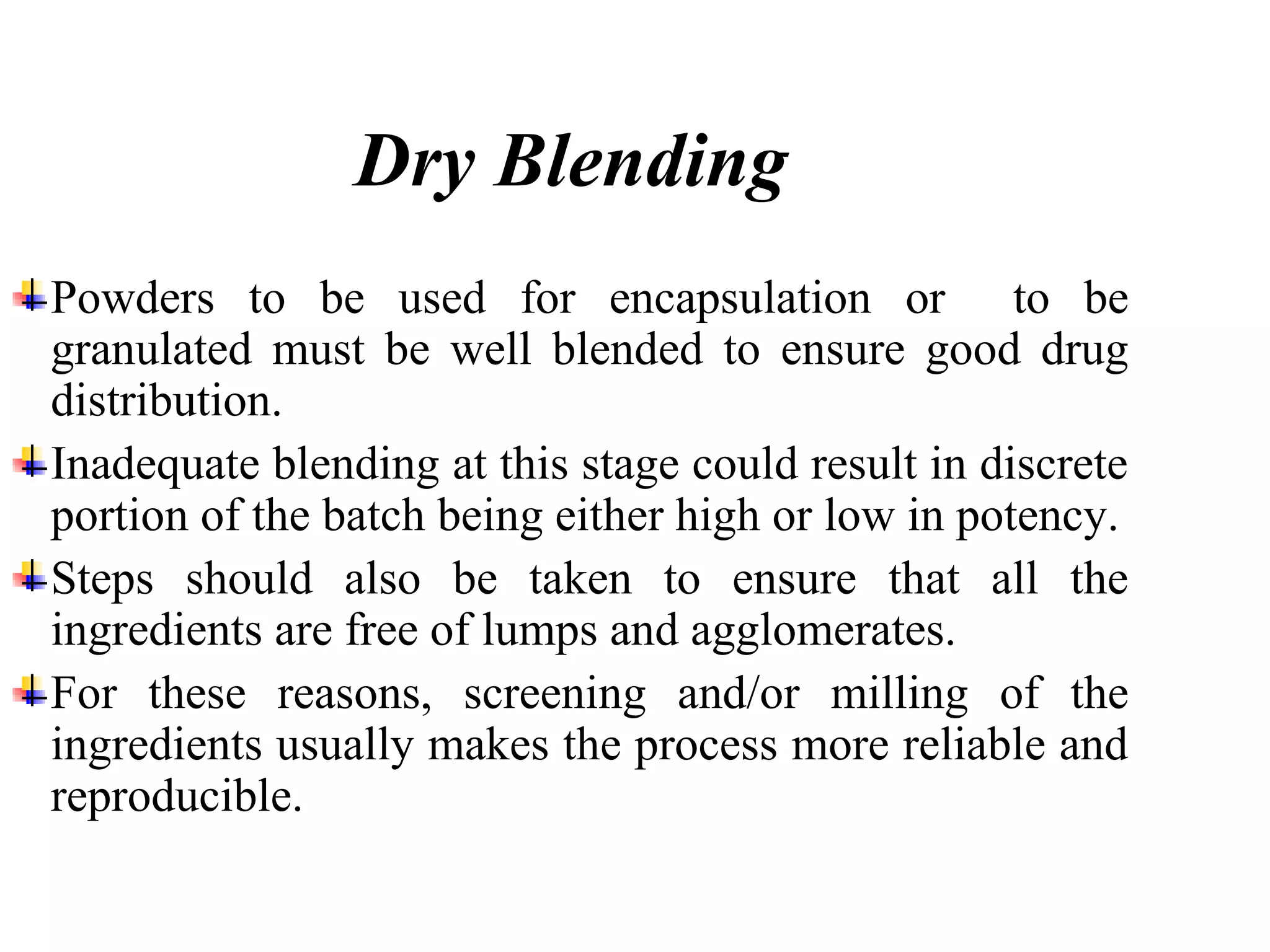 Pilot plant design for tablets and capsules | PPT