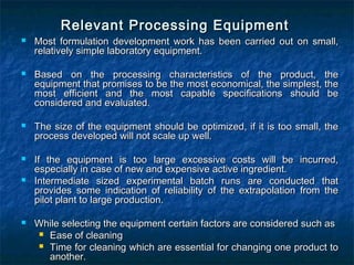 Pilot plant general considerations | PPT