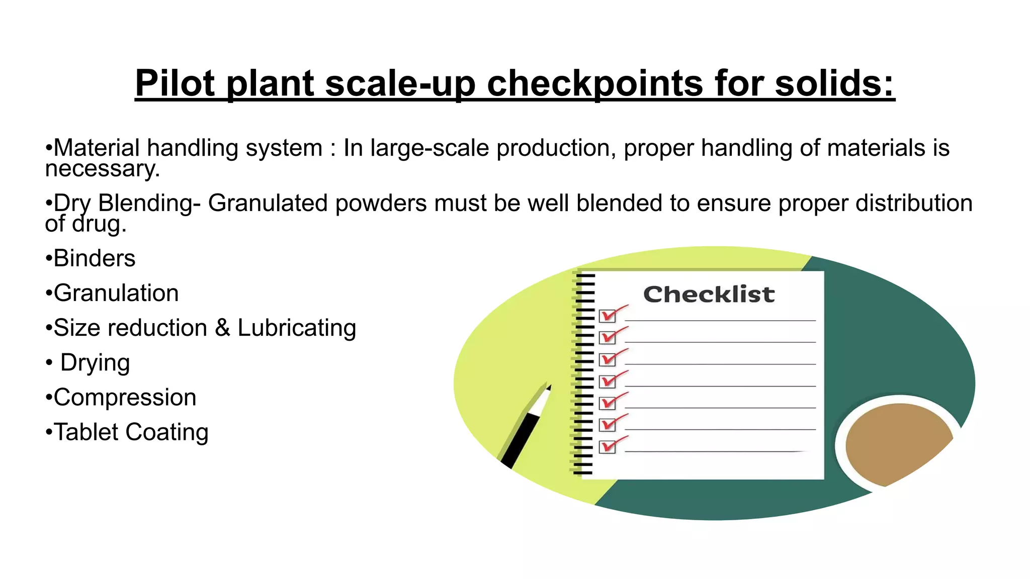 pilot plant scale techniques | PPT