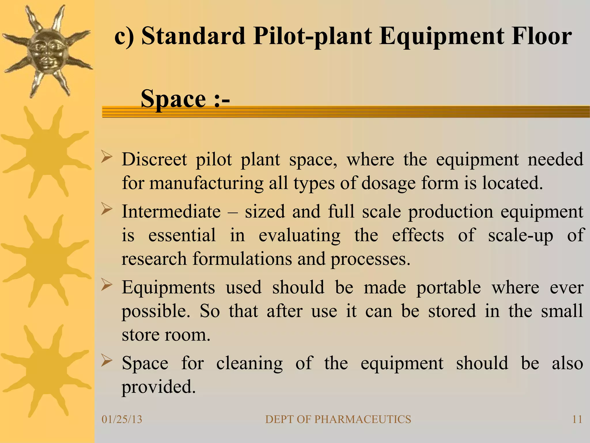 Pilot plant scale up techniques | PPT