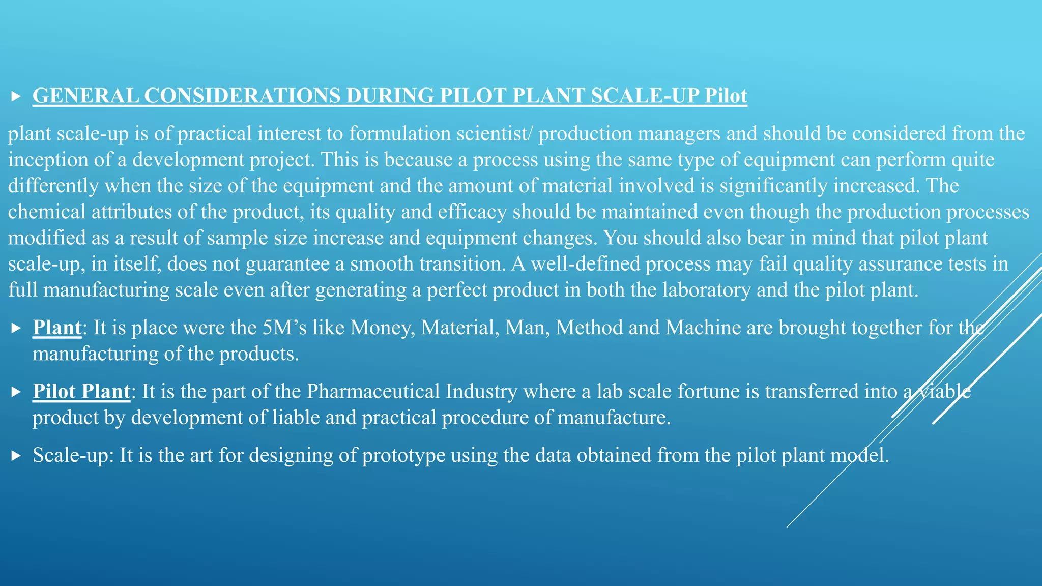 PILOT PLANT SCALE-UP TECHNIQUES ppt.pptx
