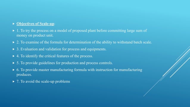 PILOT PLANT SCALE-UP TECHNIQUES ppt.pptx | Pharmaceutical Industry ...