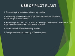 Pilot plant scaleup | PPTX
